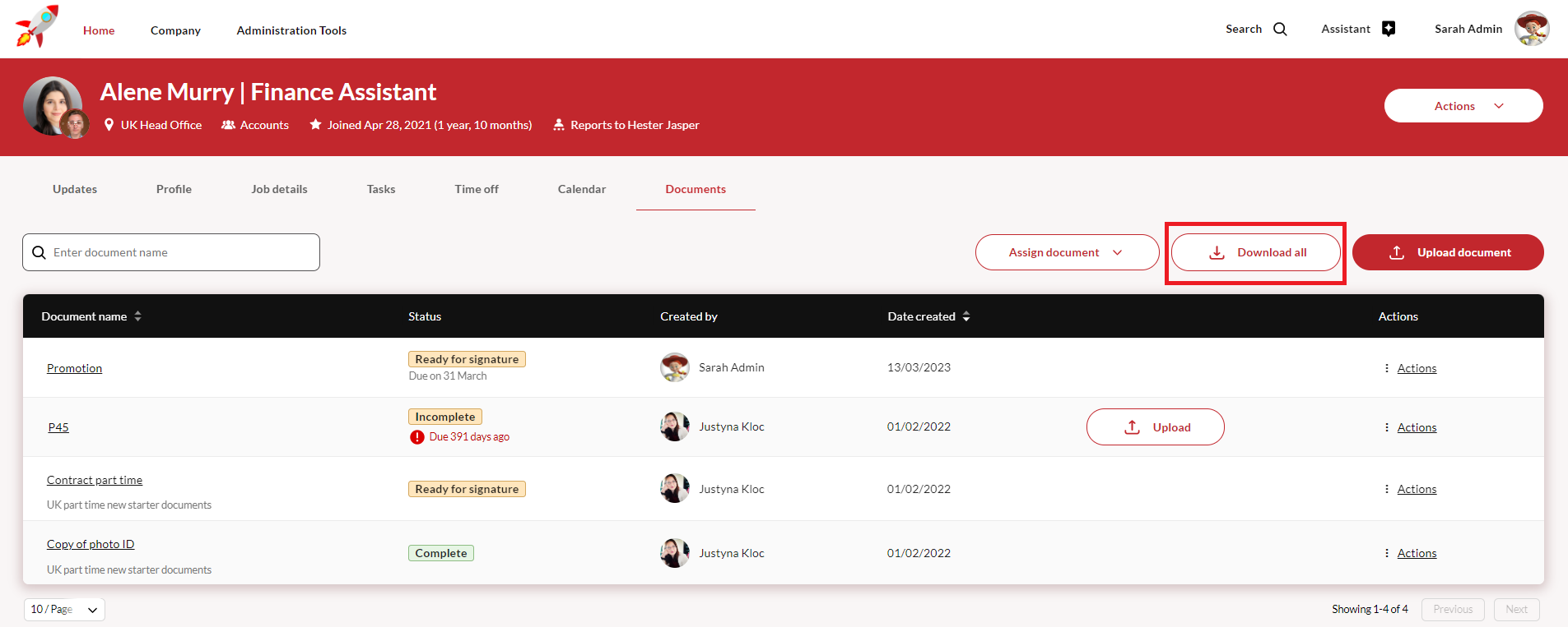 Sapling - Documents – Kallidus