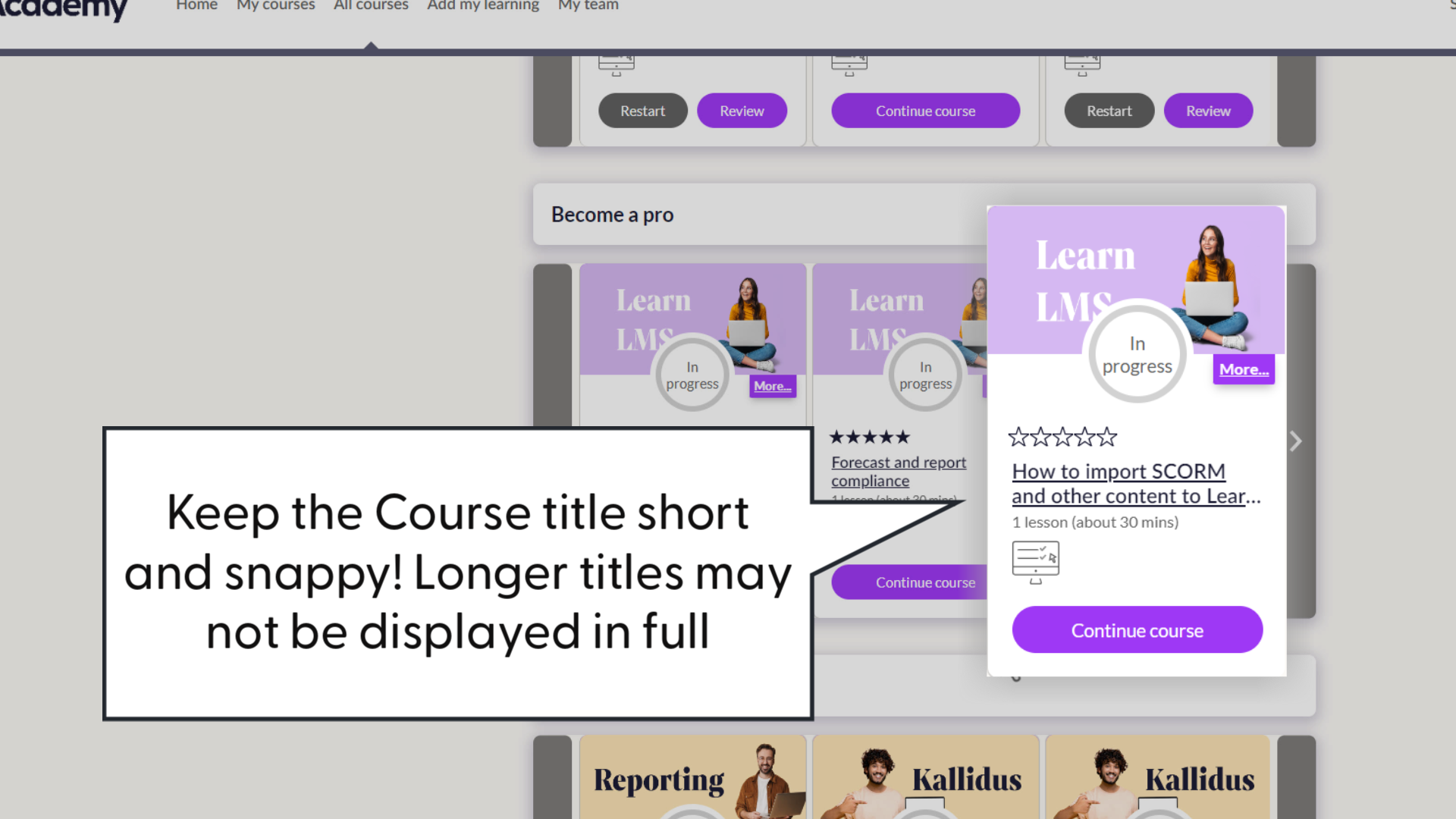 Learn - 3 tips for Course and Lesson descriptions – Kallidus