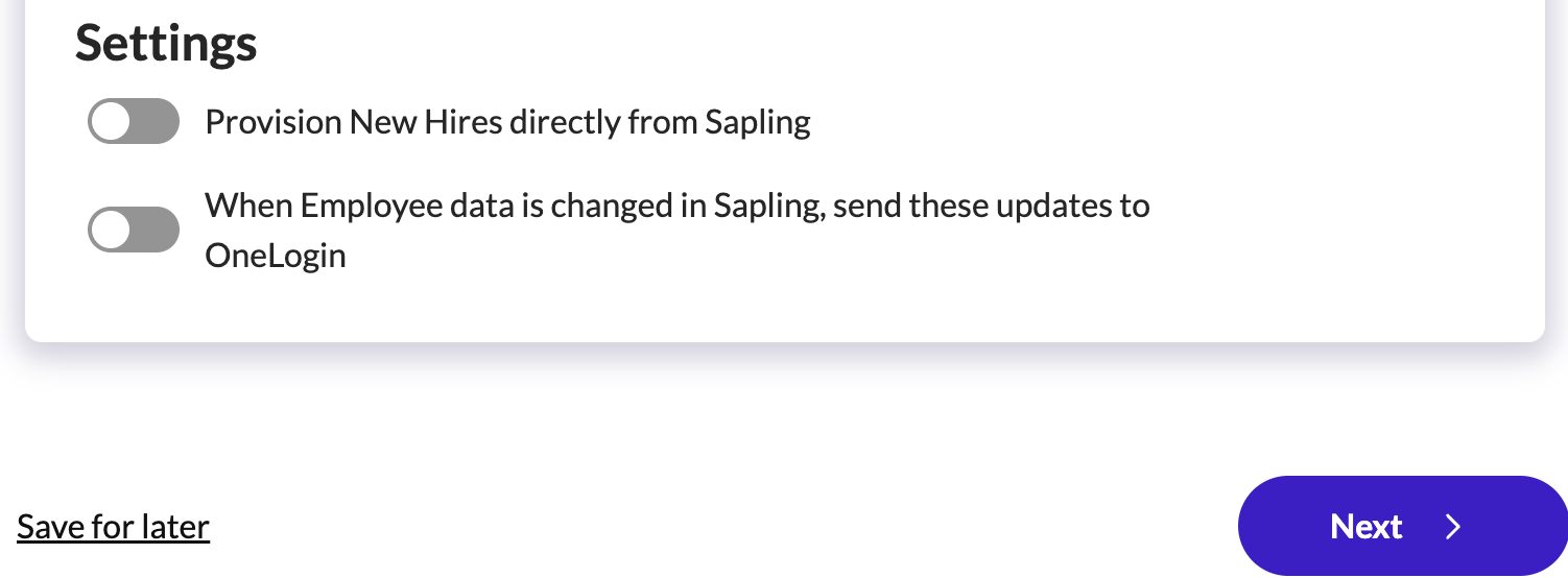 Sapling - OneLogin Integration Guide – Kallidus