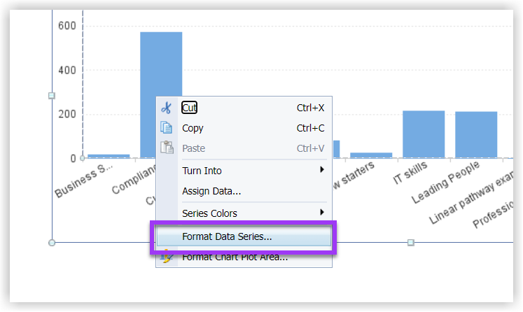 Learn - Change chart or graph colours in a Business Objects report – Kallidus