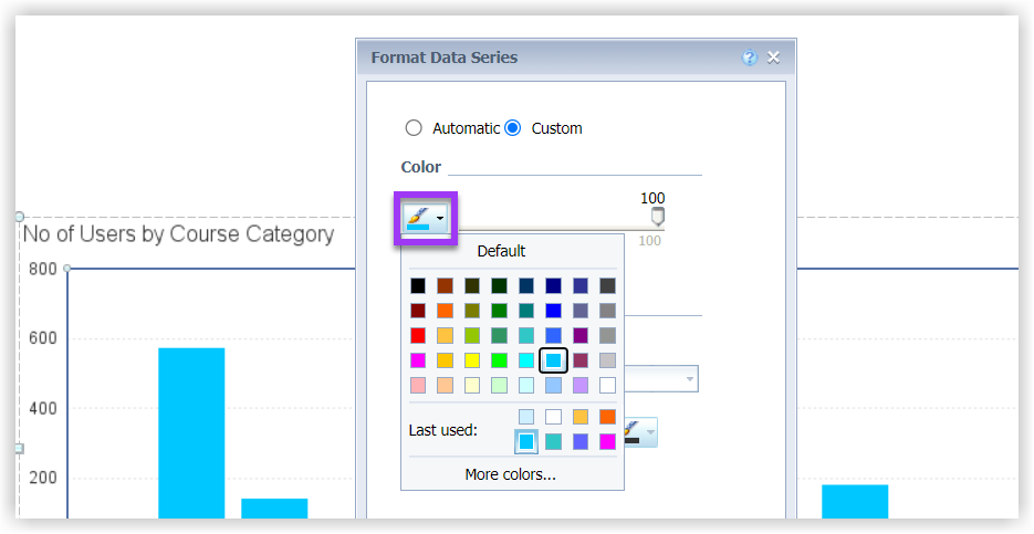 Learn - Change chart or graph colours in a Business Objects report – Kallidus