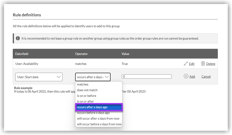 Learn - Use relative dates to stagger the release of new starter ...