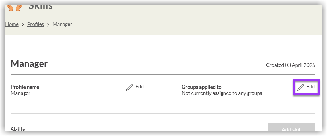 Skills: Assign a Skill profile to a Group of Users – Kallidus