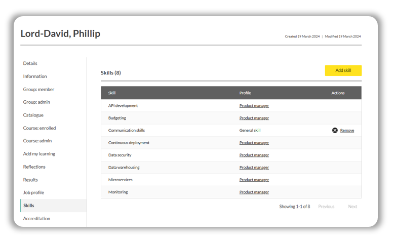 Skills: Assign a Skill profile to a Group of Users – Kallidus